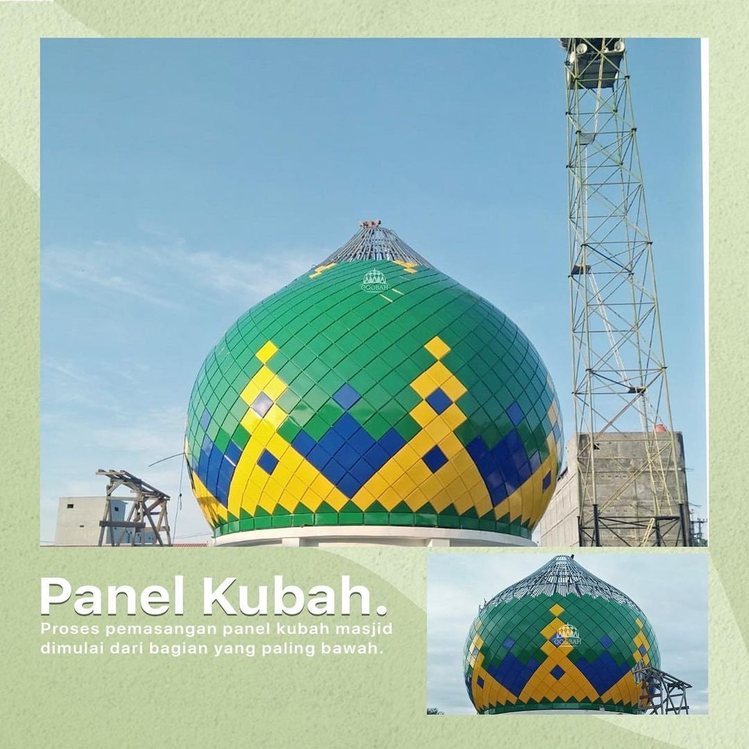Jual Kubah Enamel di Bontang Selatan Garansi Warna 20 Tahun | Qoobah