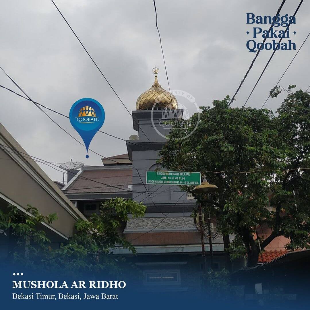 Kubah Stainless Gold Untuk Masjid Tampilan Mewah